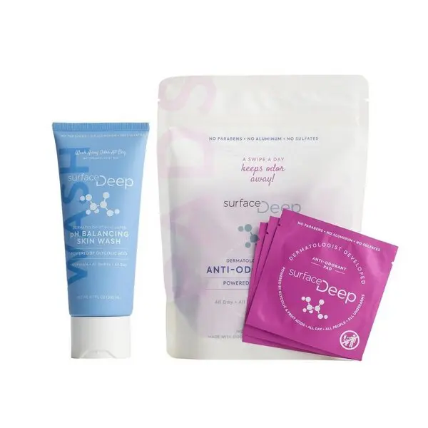 SURFACE DEEP Deodorant Wipes And Ph Balancing Skin Wash Kit - One-color