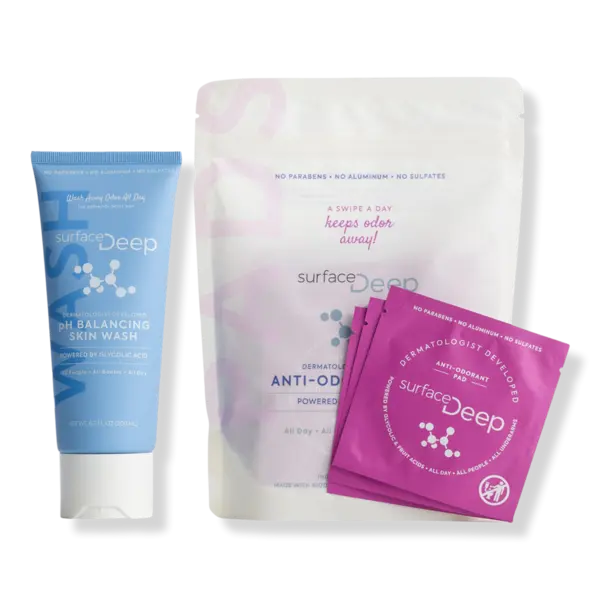 SURFACE DEEP Deodorant Wipes And Ph Balancing Skin Wash Kit - One-color