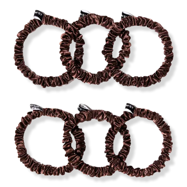 DROWSY Skinny Scrunchie Set - Cocoa Glow