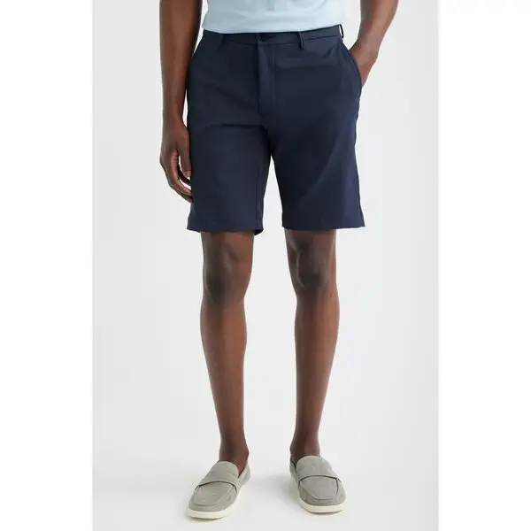 Scott Barber Sonoma Flat-front Travel Shorts - Midnight