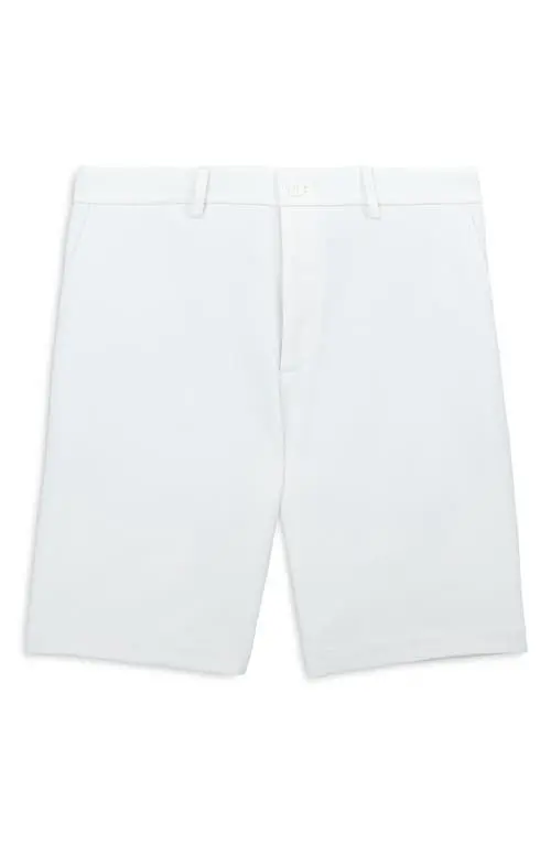 Scott Barber Sonoma Flat-front Travel Shorts - White