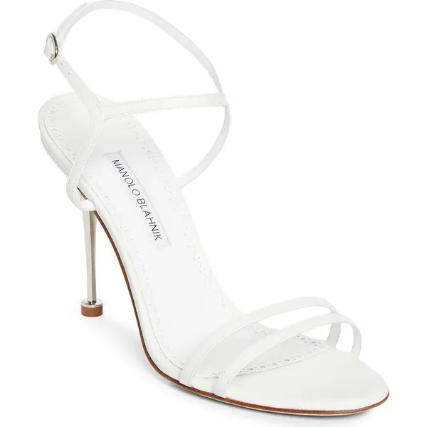 Manolo Blahnik Ciagapla Leather Sandals - Whit1012