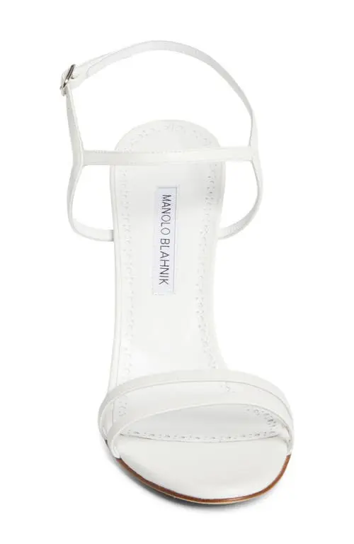 Manolo Blahnik Ciagapla Leather Sandals - Whit1012