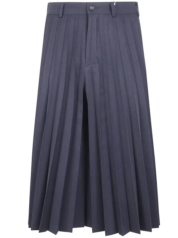 Comme Des Garçons Bermuda Plisset Trousers - Black