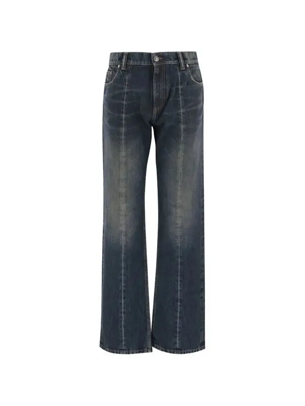 Versace Pant Denim Non Stretch Dirty Wash - Blue