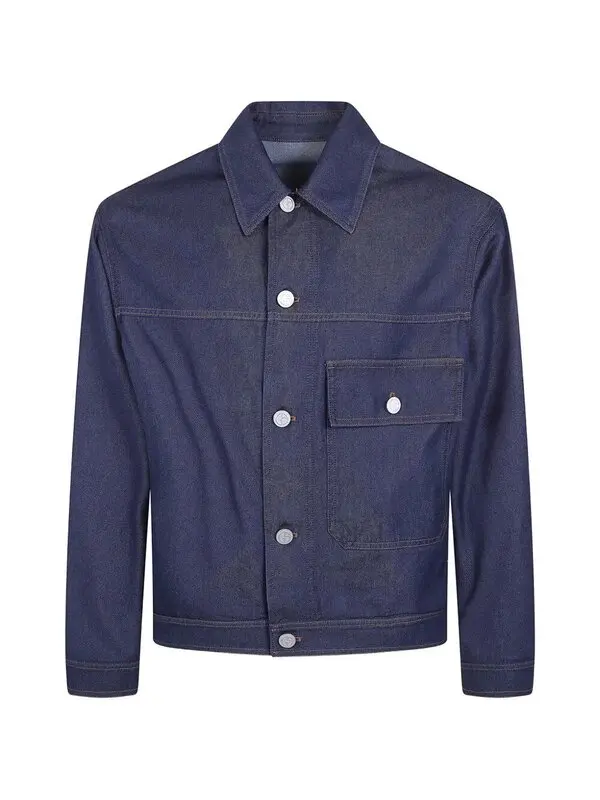 Giorgio Armani Classic Denim Jacket - Blue