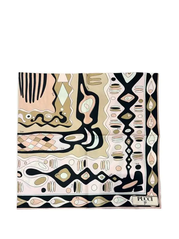 Emilio Pucci Foulard 90x90 Silk Twill - Beige