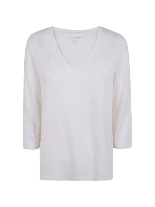 Majestic International Three Quarter Sleeve Linen Shirt - Beige