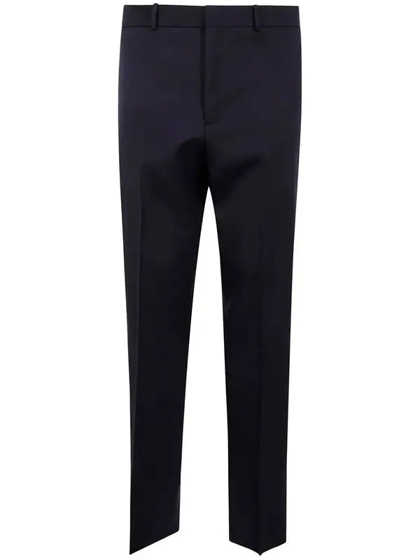 JIL SANDER Classic Wool Trousers - Blue
