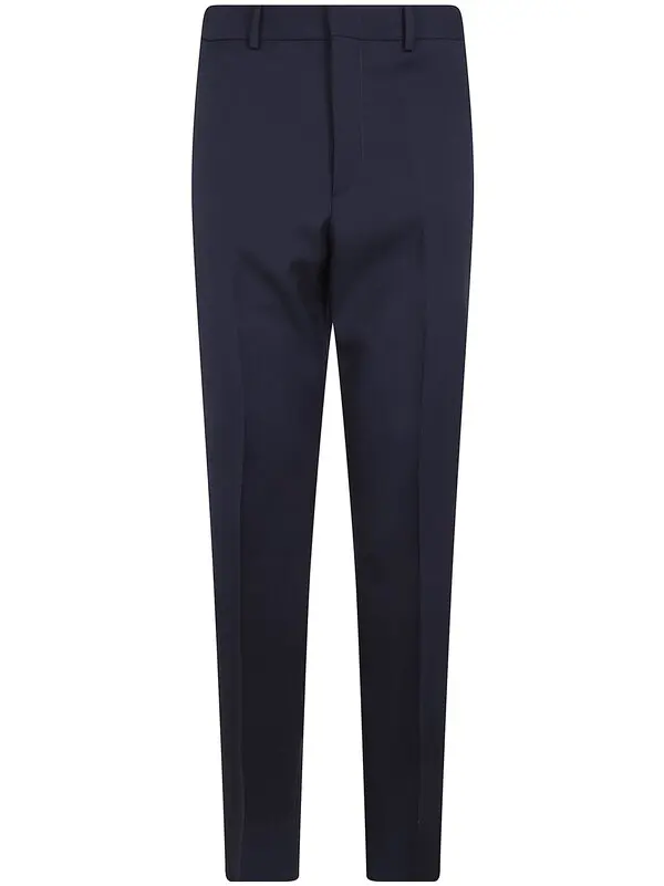 JIL SANDER Classic Wool Trousers - Blue