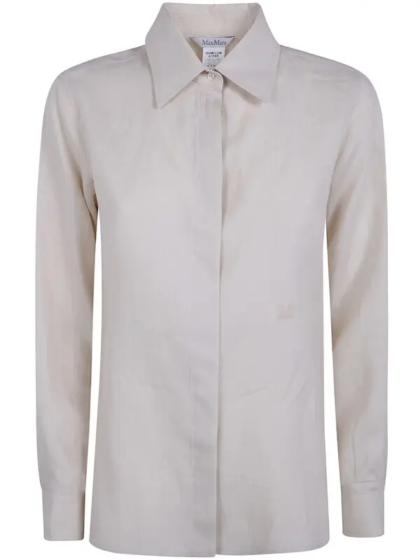 Max Mara Falasco Linen Classic Shirt - Beige