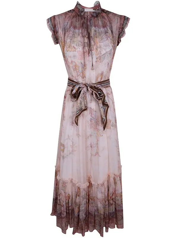 Zimmermann Alchemy Flutter Dress - Pink