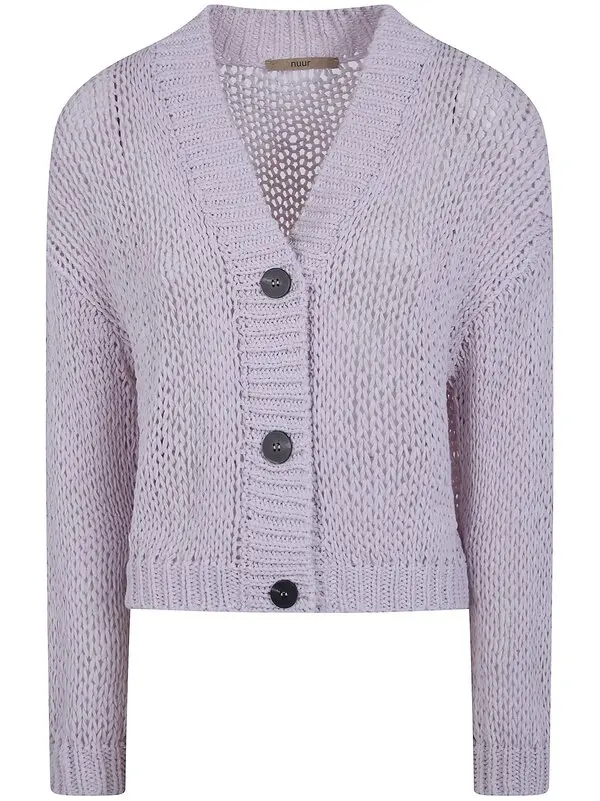 NUUR Long Sleeves Cardigan - Pink