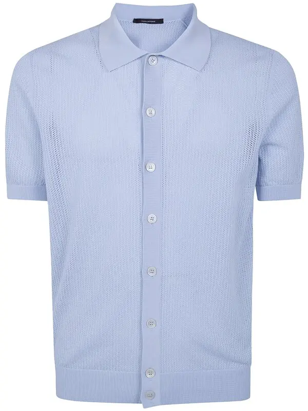 Tagliatore Short Sleeves Shirt - Blue