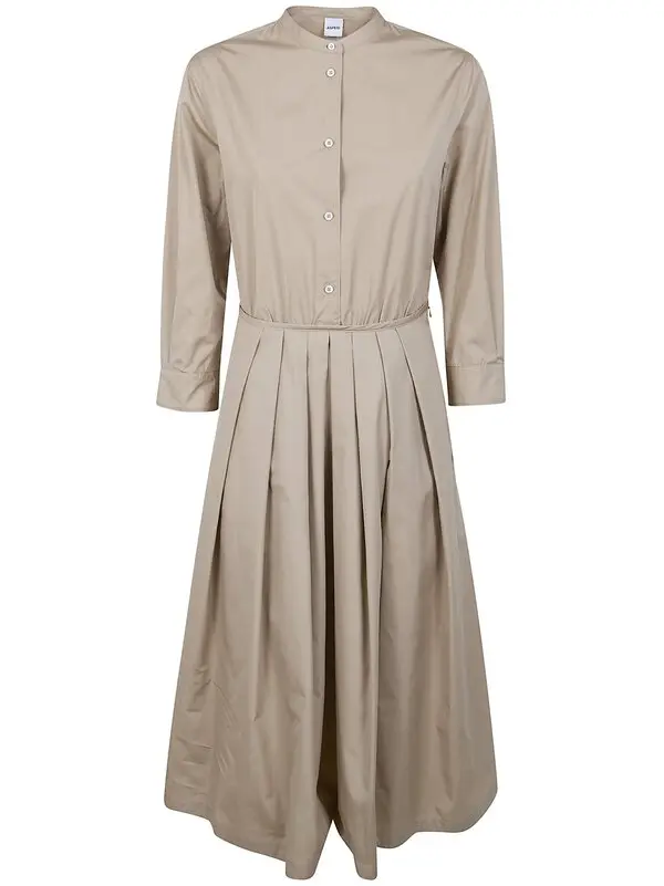 Aspesi Midi Shirt Dress - Beige