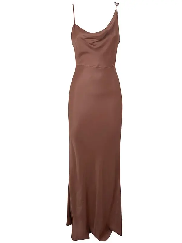 TWINSET Long Dress - Brown