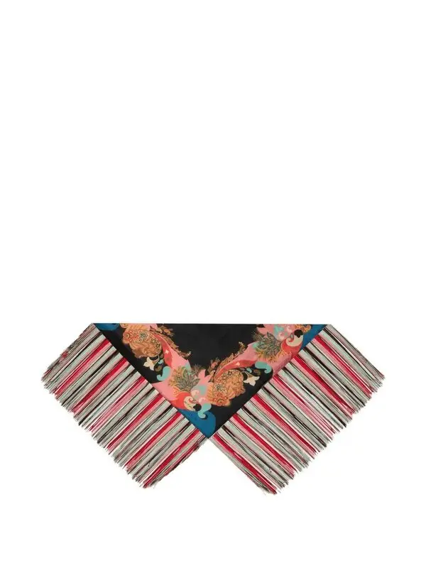 Etro Foulard With Fringe 50x50 - Black