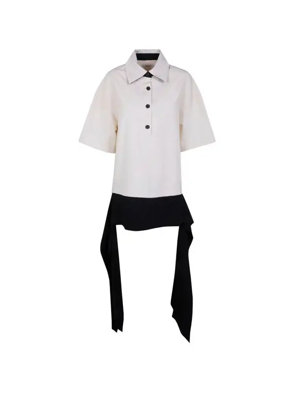 ENTIRE STUDIOS Polo Top - Beige