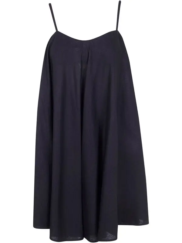TWINSET Italian Crafted Linen-blend Dress - Black