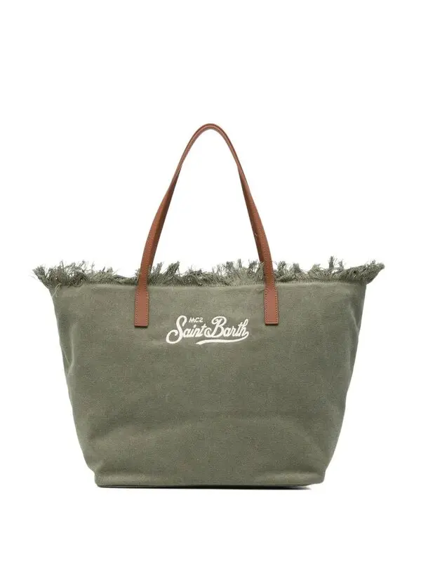 MC2 SAINT BARTH City Fringe Tote Bag - Green