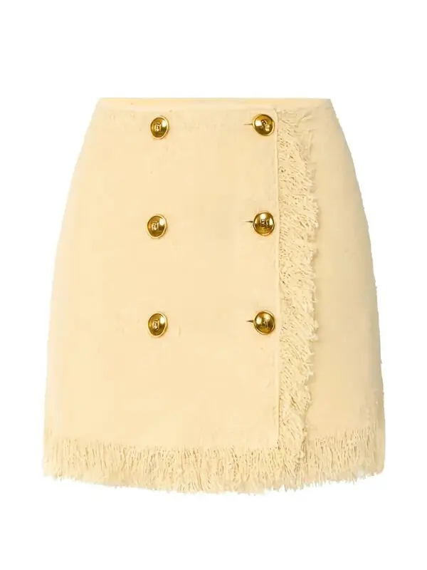 Elisabetta Franchi Mini Knit Skirt - White