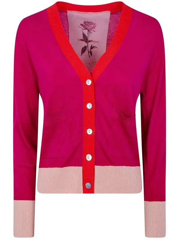 IN BED WITH YOU V-neck Printed Cardigan