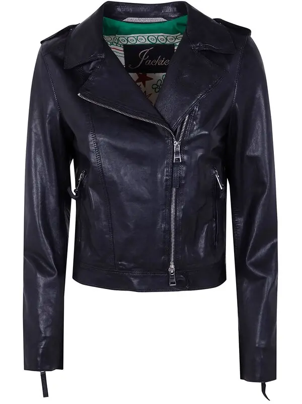THE JACKIE LEATHERS Ciclone Leather Jacket - Black