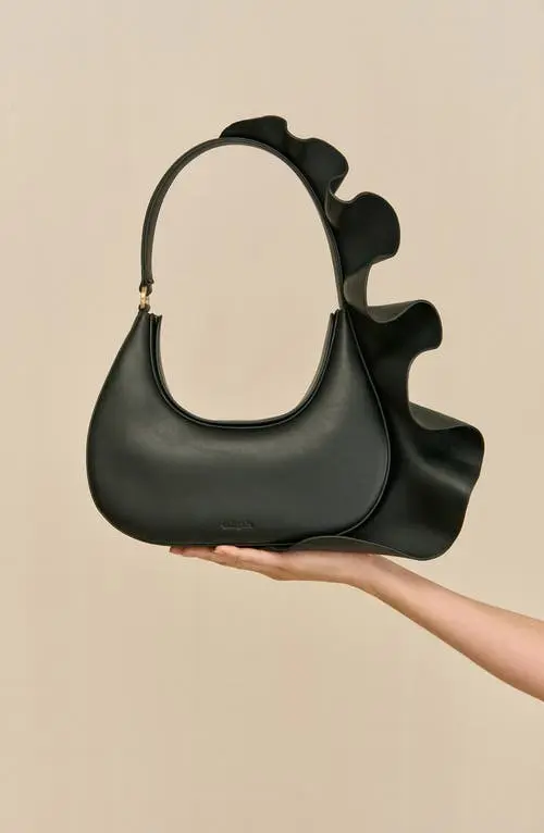 Cult Gaia Zoella Leather Shoulder Bag