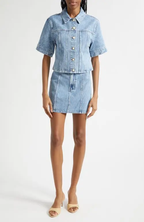 Veronica Beard Marquita Denim Miniskirt