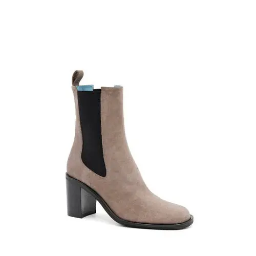 VALENTINA RANGONI Petalo Double Gored Bootie Italian Nabuk 25 - Beige
