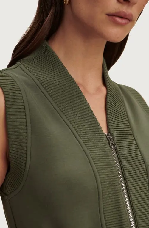Varley Polyanna Knit Half-zip Dress