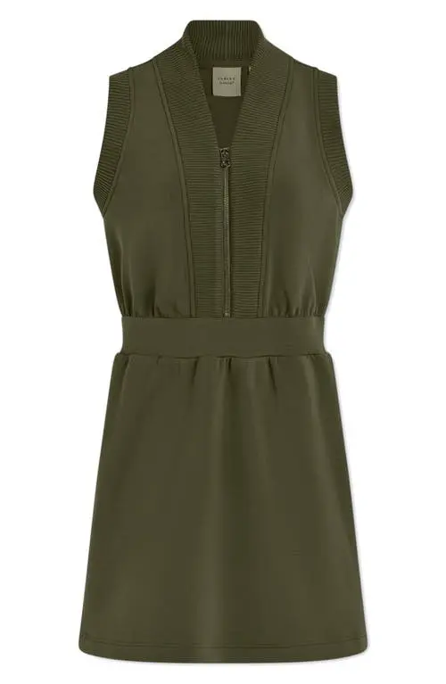Varley Polyanna Knit Half-zip Dress