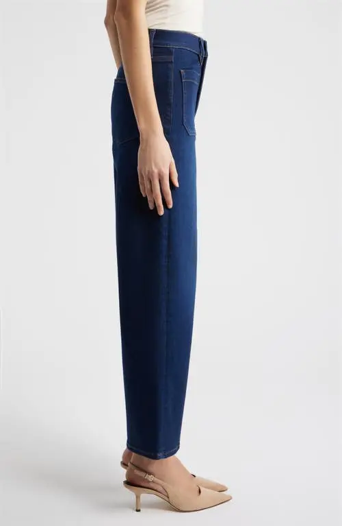 FRAME The Anchor High-waist Patch Pocket Jeans