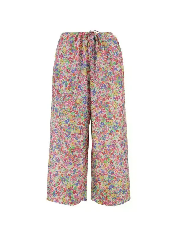 Pero Floral-pattern Silk Trousers