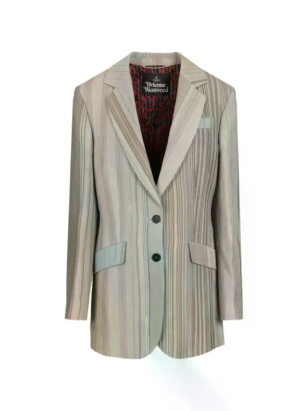 VIVIENNE WESTWOOD Striped Buttoned Jacket