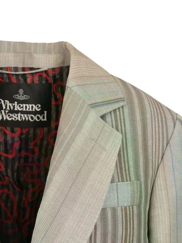VIVIENNE WESTWOOD Striped Buttoned Jacket