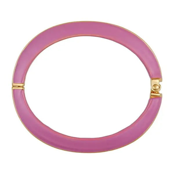 Vince Camuto Hinged Cuff Bracelet - Pink Gold Tone