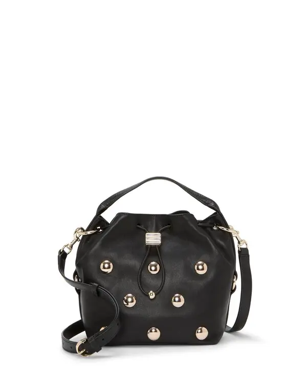 Vince Camuto Pippa Studded Bucket Bag - Black Stud Leather
