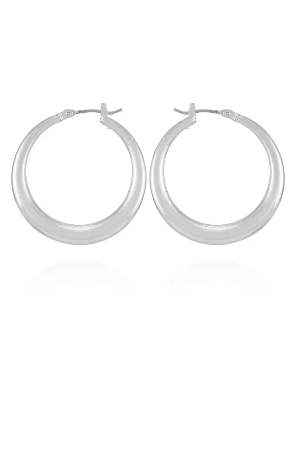 Vince Camuto Classic Hoop Earrings - Silver Tone