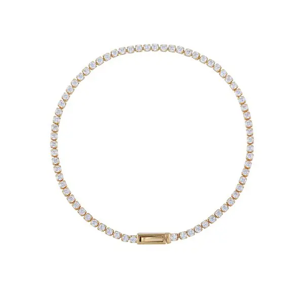 Vince Camuto Cubic Zirconia Tennis Bracelet - Gold Tone