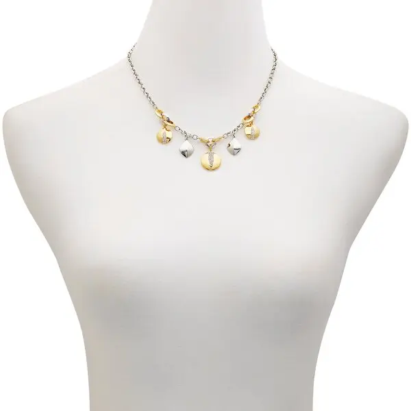 Vince Camuto Gilded Leaf Charm Necklace