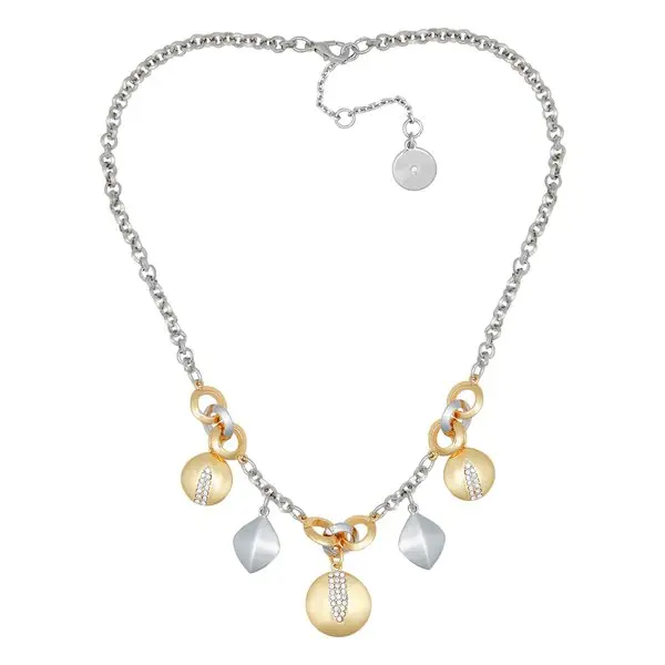 Vince Camuto Gilded Leaf Charm Necklace