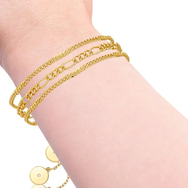 Vince Camuto Set Of Three Chain Bracelets