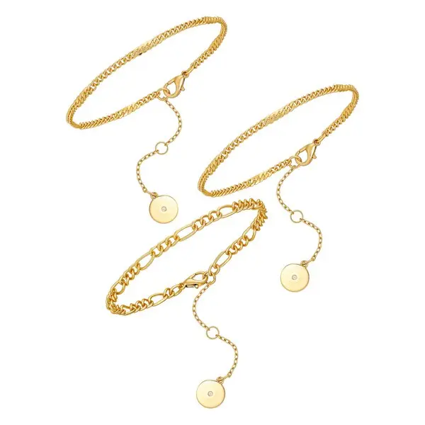 Vince Camuto Set Of Three Chain Bracelets