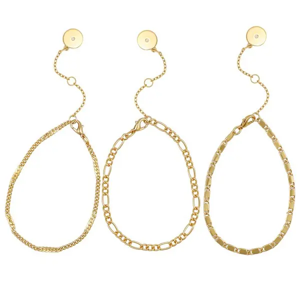 Vince Camuto Set Of Three Chain Bracelets