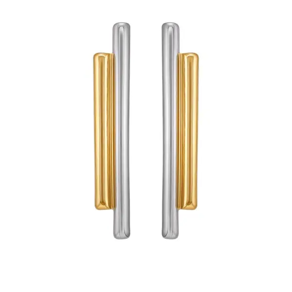 Vince Camuto Linear Earrings - Two Tone
