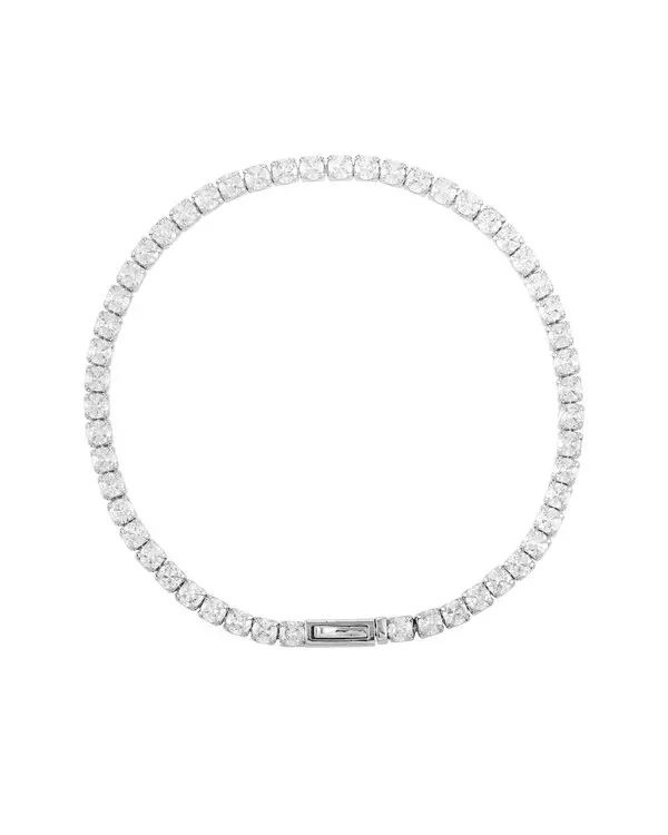 Vince Camuto Cubic Zirconia Chain Tennis Bracelet - Silver Tone