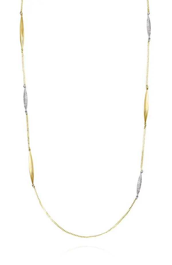 Vince Camuto Long Link Chain Necklace - Two Tone