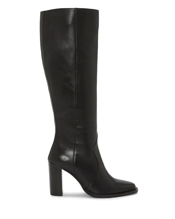 Vince Camuto Lecheya Extra Wide Calf Knee High Boots - Black