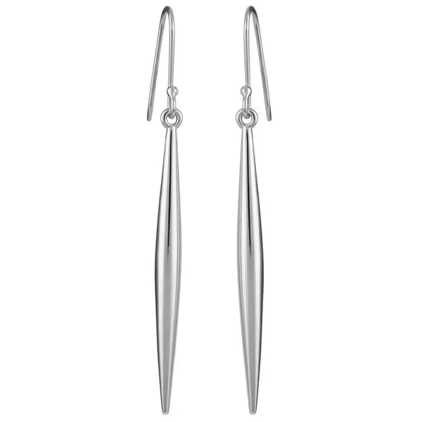 Vince Camuto Linear Spear Drop Earrings - Silver Tone